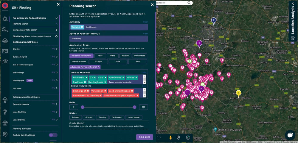 Nimbus | Feature - Planning applications